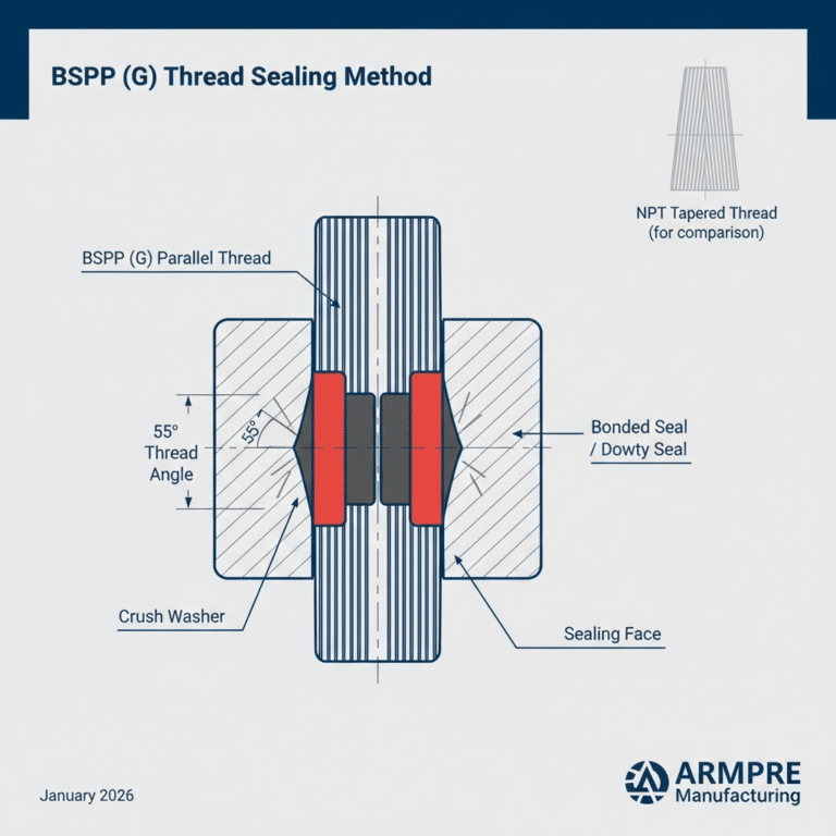 How to Measure G Threads? BSPP Size Chart & Major Diameter Data