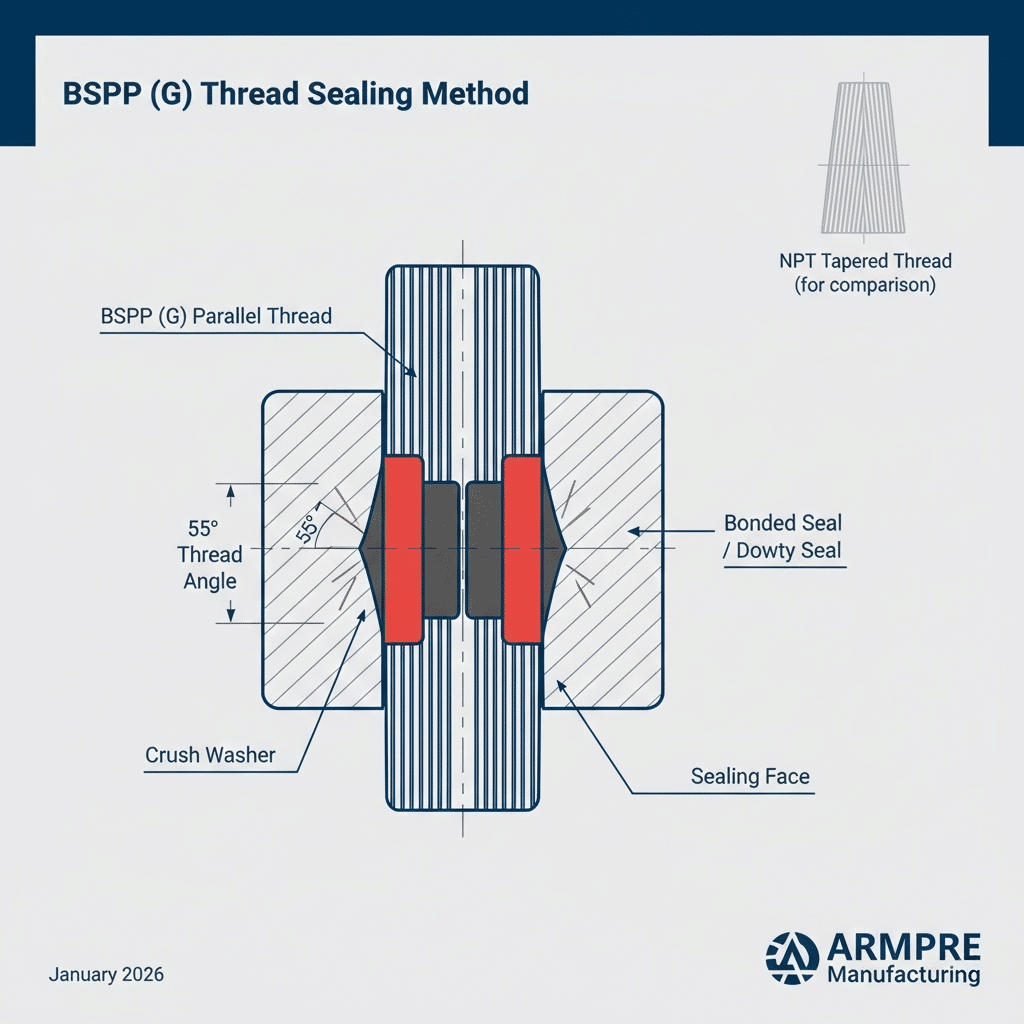 How to Measure G Threads? BSPP Size Chart & Major Diameter Data
